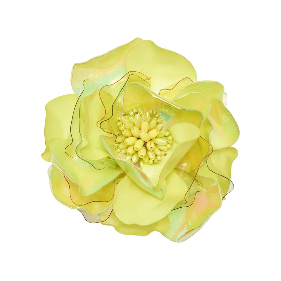 Gardenia Napkin Ring in Citron by Kim Seybert | Set of 4 – Amiramour