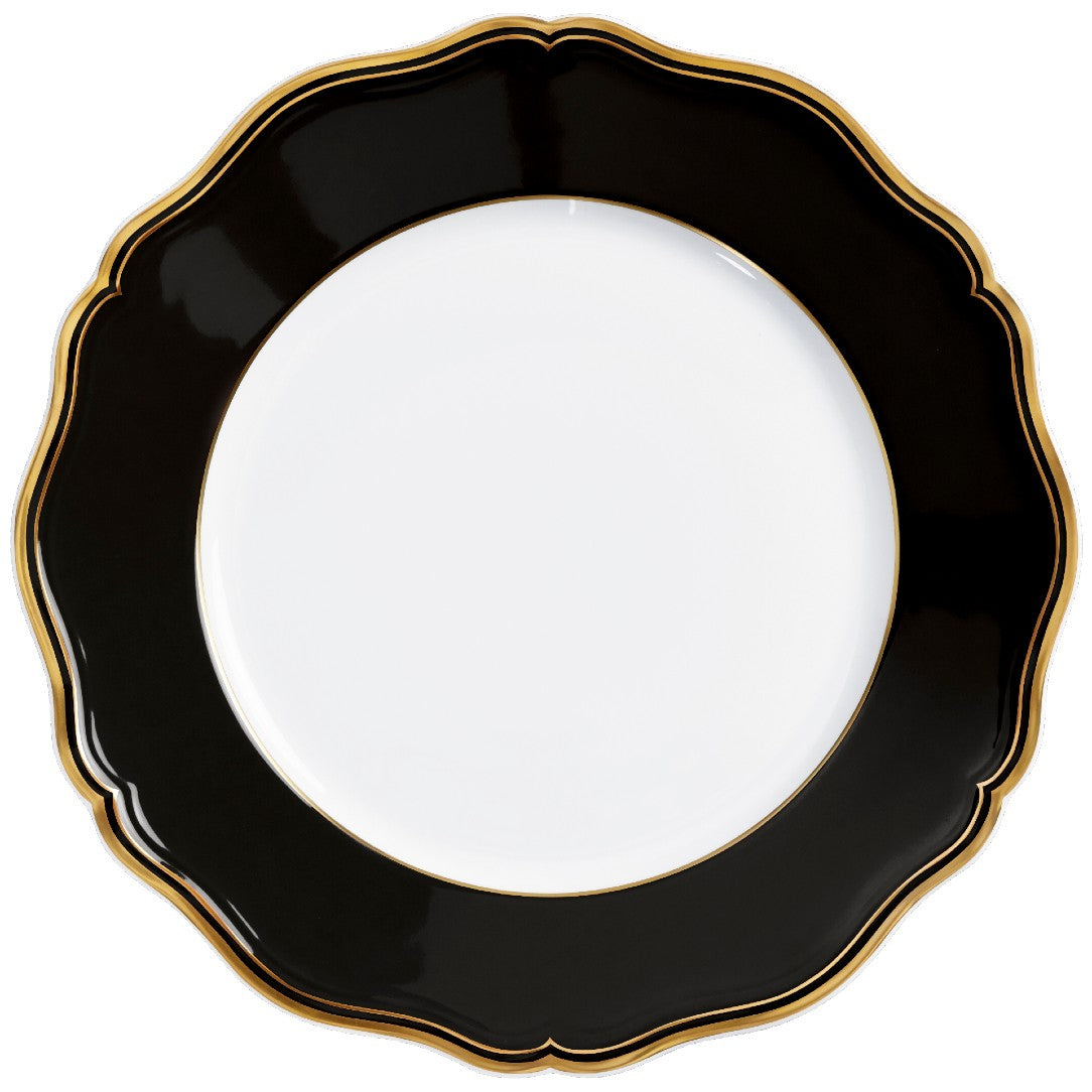 Dinner Plate – Mazurka Gold & Black Porcelain | Raynaud – Amiramour