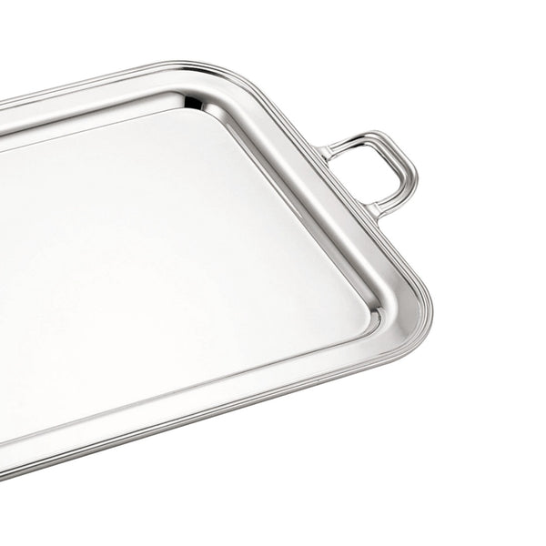Rectangular Tray with Handles English – Silver-Plated | Greggio – Amiramour