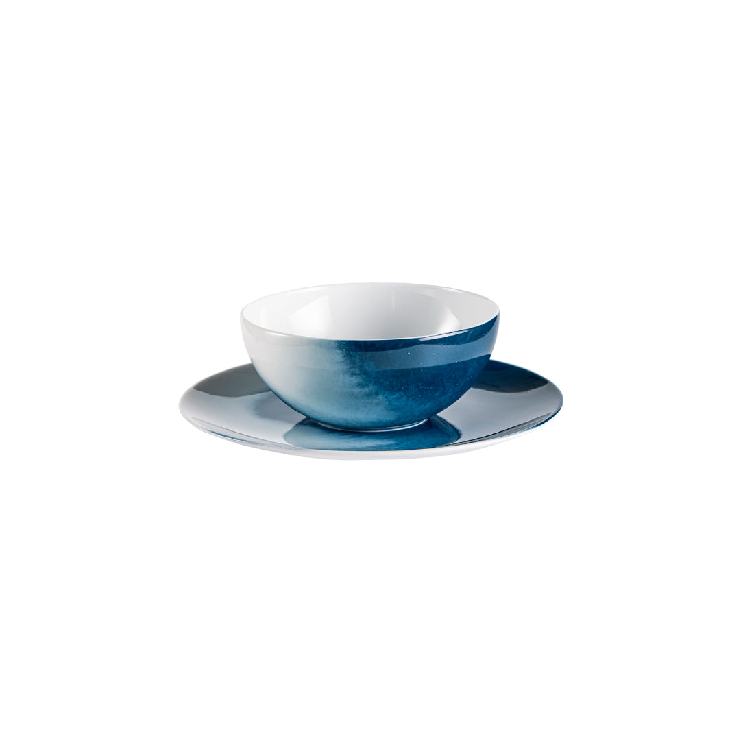 Tea Cup & Saucer without Handle – Abysses Porcelain | Raynaud – Amiramour